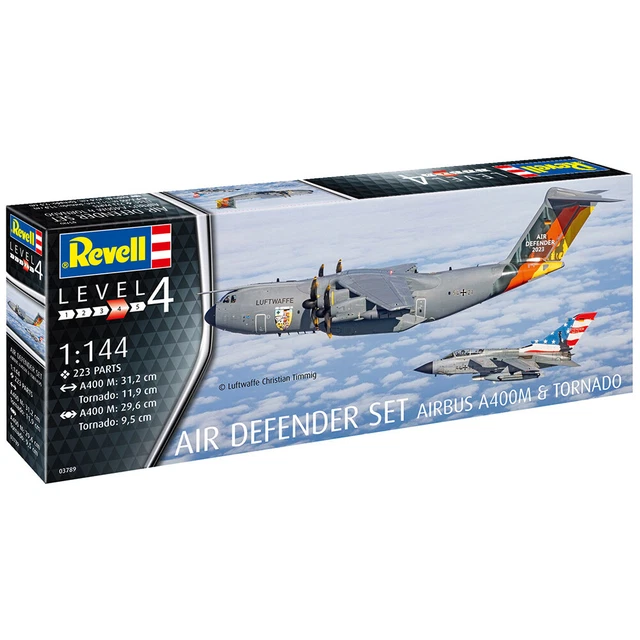 REVELL 1/144 AIRBUS A400M Tornado Air Defender Model Kit Set £42.99 ...