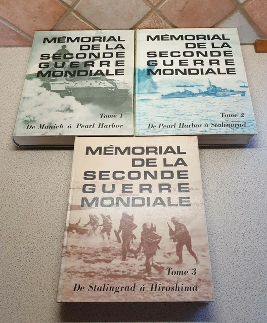 LIVRE HISTOIRE MEMORIAL De La Seconde Guerre Mondiale En 3 Tomes EUR 20,00 - PicClick FR