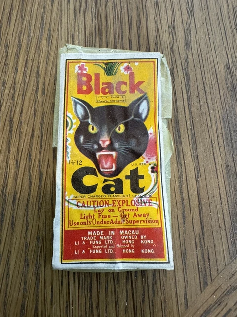 Vintage Black Cat Fireworks