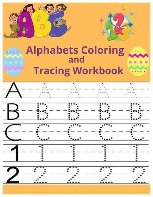 ALPHABETS COLORING AND Tracing workbook: bunny alphabets tracing ...
