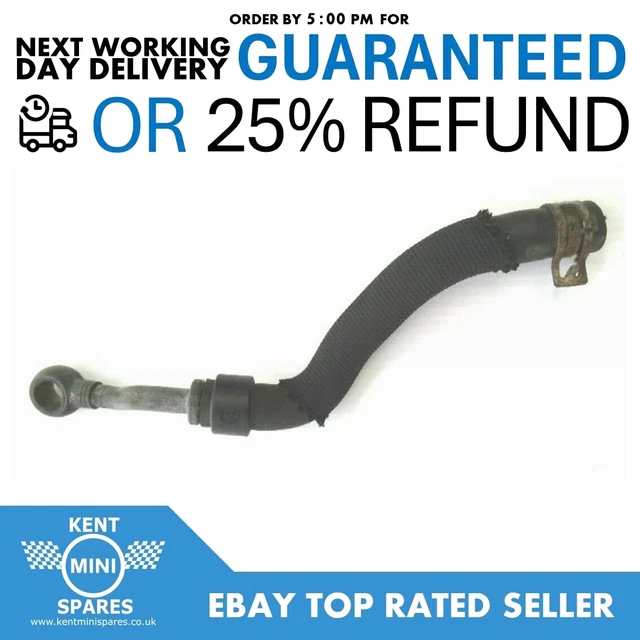 MINI COOPER S N14 N18 Turbocharger Coolant Water Feed Line Hose Pipe R56 7565433 £26.45 ...