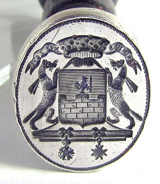 SCEAU CACHET ARMOIRIES Argent Général de division Maréchal de camp ...