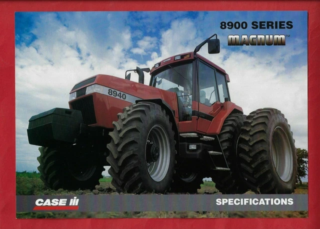 CASE IH MAGNUM 8900 Series Tractors Specifications Brochure 11/96 $27. ...