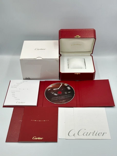 VINTAGE ORIGINE CARTIER Rouge COWA 0043 coffret de montre livret DVD ...
