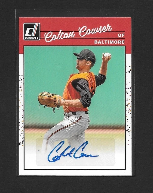 COLTON COWSER 2023 Donruss *AUTO* 90S-CC Baltimore Orioles *autographe ...