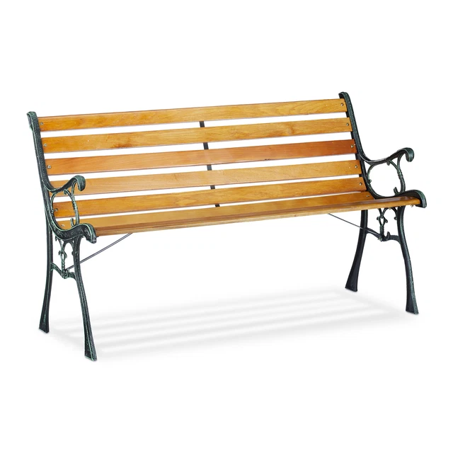 GARTENBANK GARDEN BENCH Holzbank Parkbank Balkonbank Sitzbank Bank ...