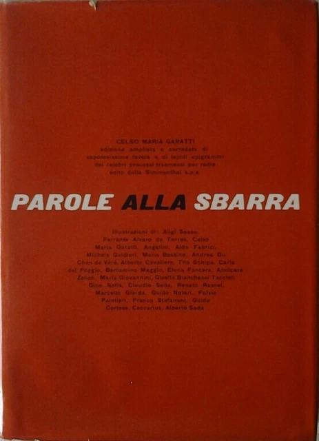 LIBRO - GARATTI Celso Maria - PAROLE ALLA SBARRA. EUR 9,99 - PicClick IT