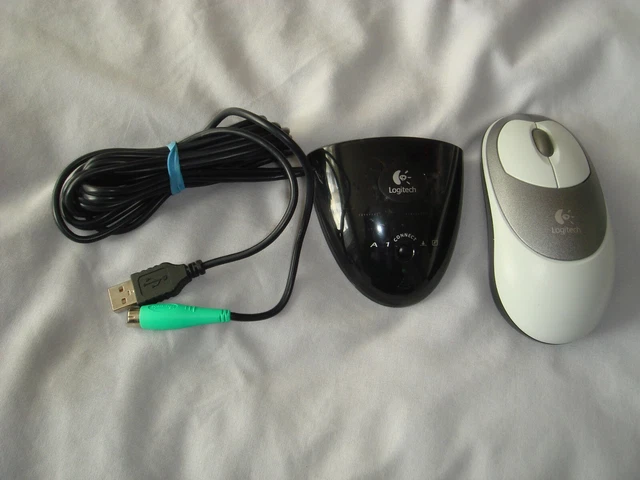 LOGITECH CORDLESS OPTICAL Mouse - M/N: M-Rr67A - & Receiver - M/N: C ...