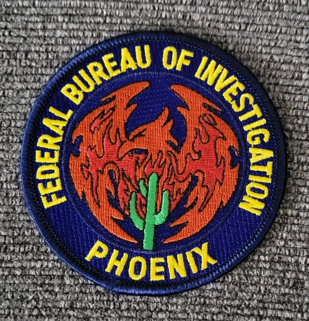 PHOENIX ARIZONA AZ FBI Federal Bureau Investigation Uniform Patch ...