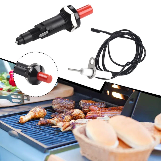 LONG PUSH BUTTON Kitchen Lighters Piezo Spark Ignition Set With Cable ...