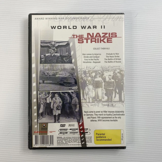 WORLD WAR II 2 The Nazis Strike DVD R0 Region Free PAL Brand New Sealed FreePost $11.99 ...