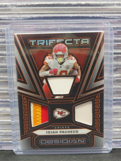 2023 OBSIDIAN ISIAH Pacheco orange gravure électrique Trifecta patch ...