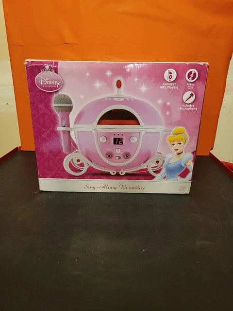VINTAGE 2008 DISNEY Princess Sing-Along Cinderella CD Boombox ~ P550BSA ...