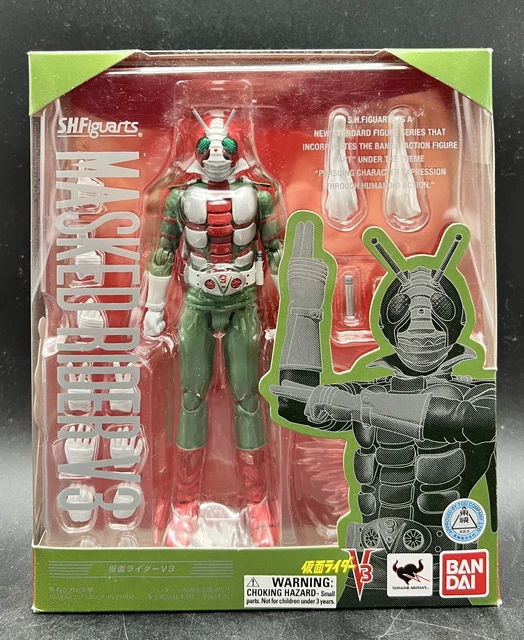 S.H.FIGUARTS MASKED RIDER V3 Action Figure Kamen Rider Black Series By ...