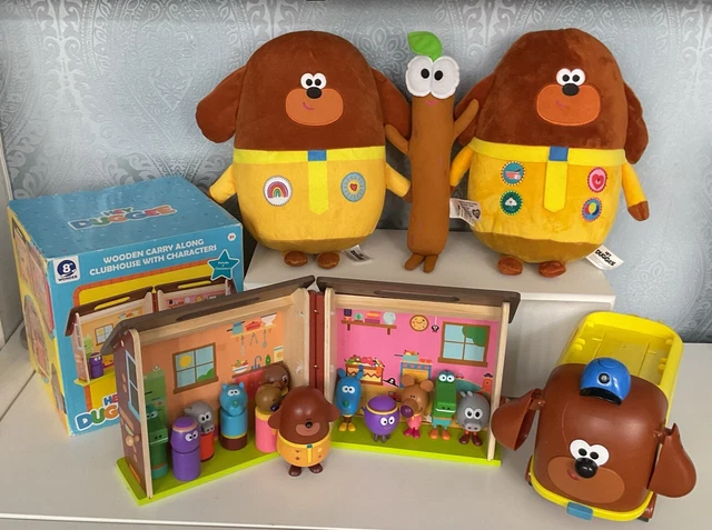 CBEEBIES HEY DUGGEE Toys Inc Wooden Clubhouse Talking Soft Toys ...