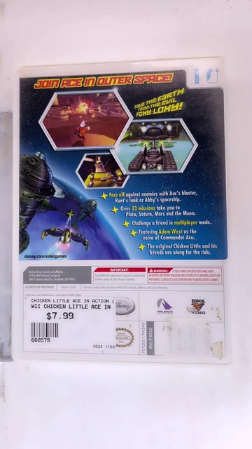 DISNEY'S CHICKEN LITTLE: Ace in Action (Nintendo Wii, 2006) - CIB £5.14 ...