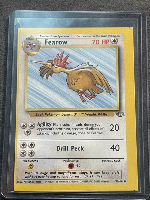 SQUARE CUT CORNERS ERROR OC - Alignment Dots - Pokémon TCG Fearow 36/64 ...