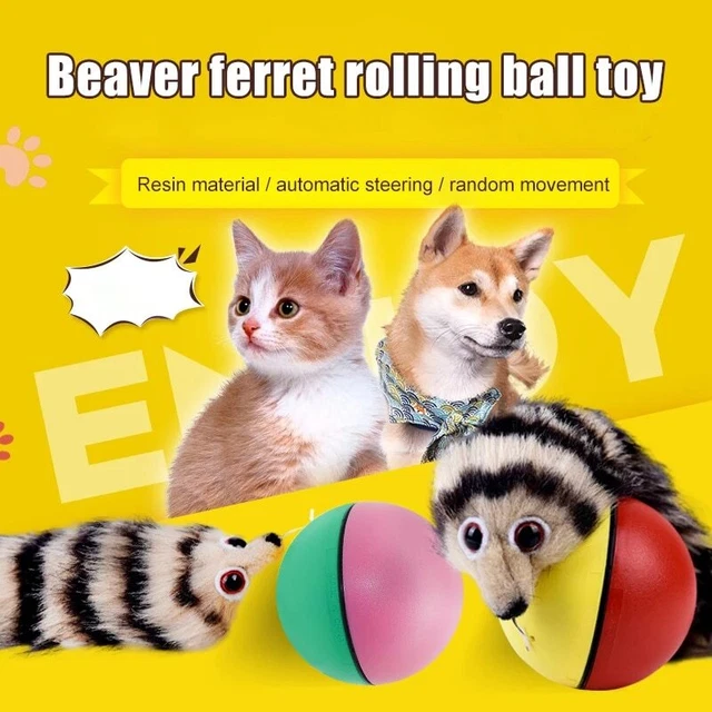 WEASEL BALL BEAVER Ball Toy Electric Beaver Weasel Toy Rolling Ball ...