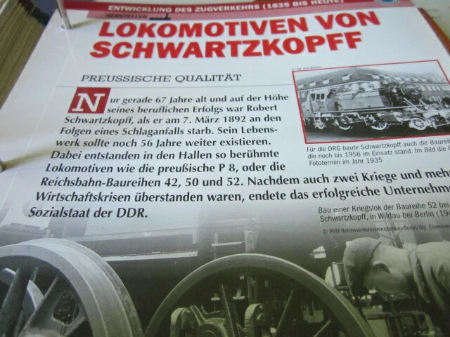 DEUTSCHE EISENBAHNGESCHICHTE ZUGVERKEHR Lokomotivwerke Schwartzkopff ...