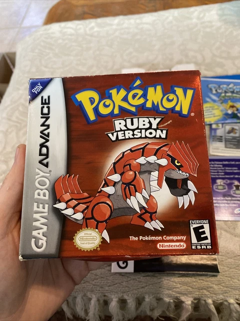 POKÉMON RUBY VERSION Box/Inserts Only! Nintendo Gameboy Advanced Box ...