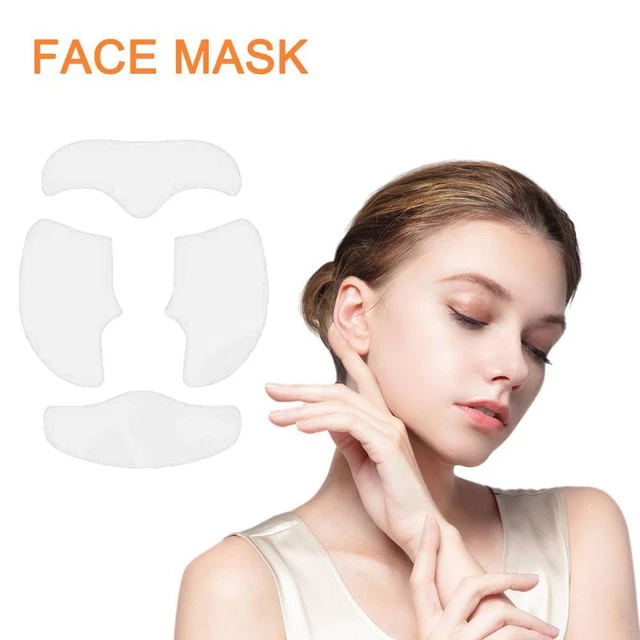 NANO COLLAGEN FILM Paper Soluble Facial Mask Forehead Paper Cheek Stic ...