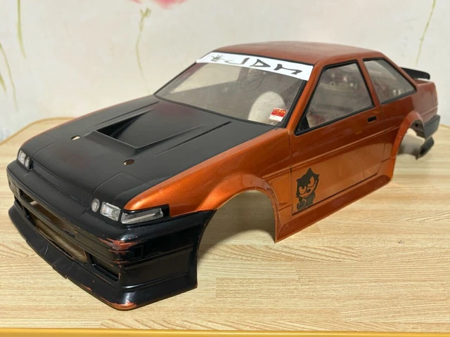 1/10 YOKOMO AE86 Sprinter Trueno 2-Door Orange with LEDs Radio Control ...