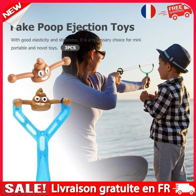 MINI POOP EJECTION Toy Reusable Plastic Poop Flying Toys for Children ...