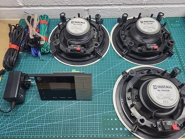 SYSTEMLINE E100 BUILT in Bluetooth radio HiFi system In-ceiling speaker ...