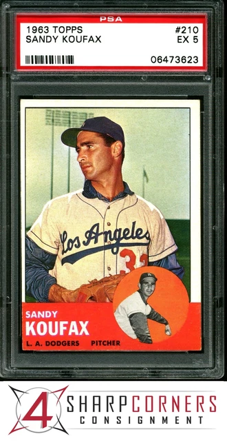 1963 TOPPS #210 Sandy Koufax Dodgers Hof Psa 5 EUR 1,17 - PicClick FR