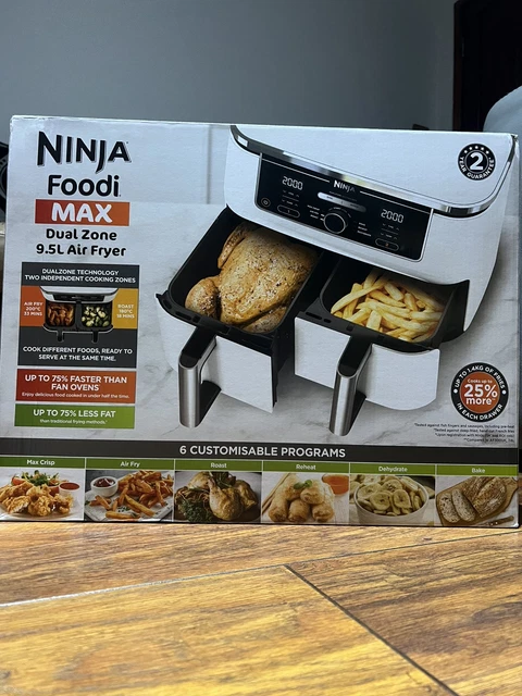 NINJA FOODI MAX Dual Zone AF400UKWH Air Fryer White 9.5L Free Delivery ...