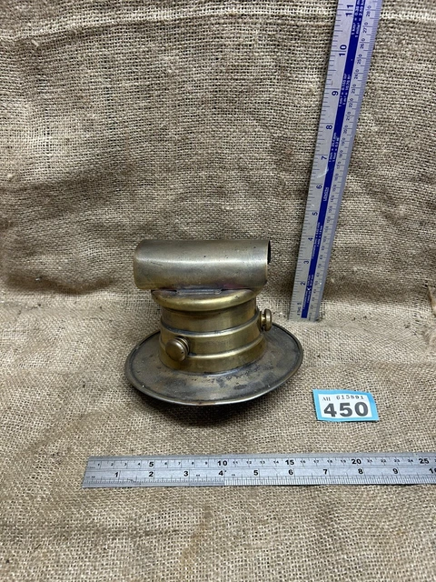 VINTAGE TILLEY LAMP / Lantern Pl53 Brass Hood With Burner & Air Buttons ...