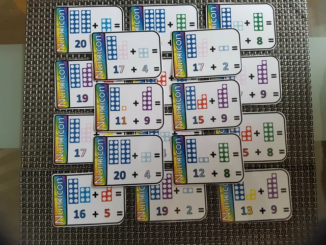 20 NUMICON ADDITION flashcards display maths numbers counting SEN ...