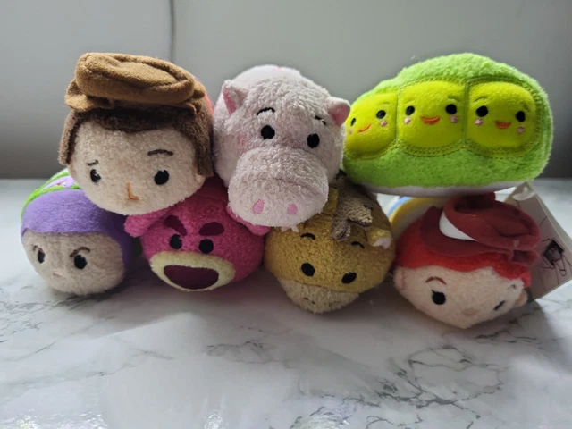 DISNEY STORE TSUM Tsum toy story Mini stackable Plushes set Bundle of 7 ...
