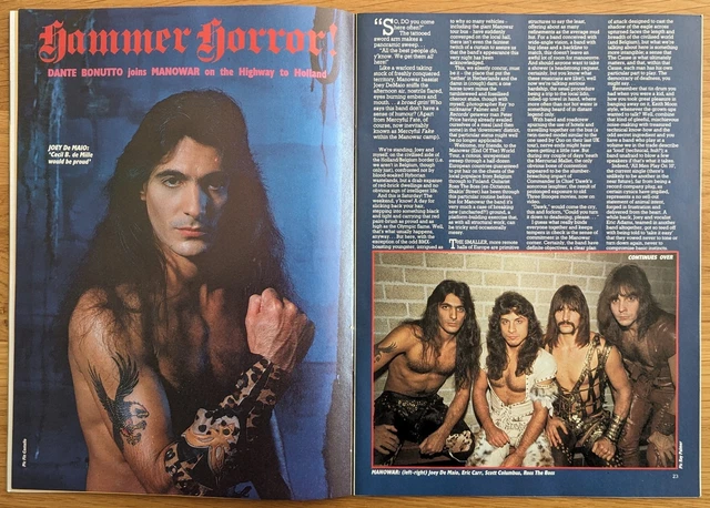 MANOWAR KERRANG! ISSUE 80 November 1984 £9.73 - PicClick UK