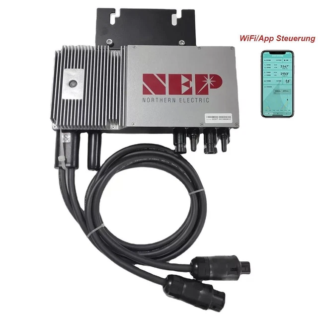 EFASO-SOLAR WECHSELRICHTER NEP BDM 600X Wifi 2 x 300 Watt Peak Output ...