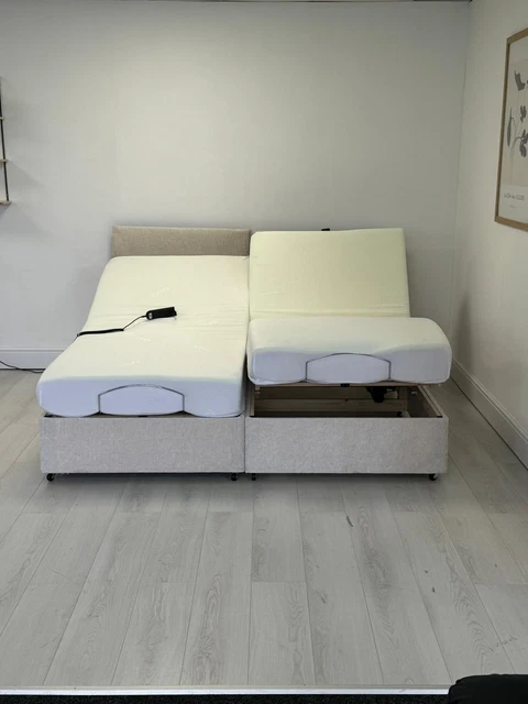6FT ADJUSTABLE ELECTRIC Hospital Mobility Bed Set Cream Restwell |Free ...