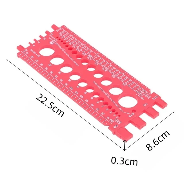RED / ORANGE /Black Nut Bolt Thread Gauge $19.61 - PicClick AU