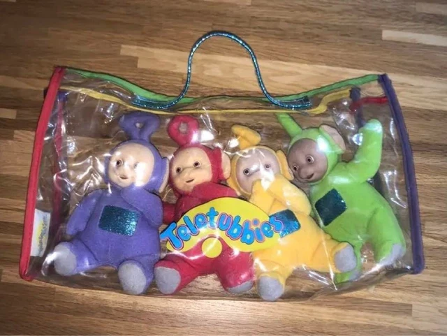 VINTAGE 1999 TELETUBBIES Plush Set w/ Sound Rare and Collectible 15cm ...