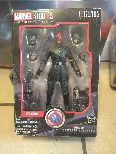 HASBRO MARVEL LEGENDS Studios RED SKULL First Ten Years 6 Inch MCU ...