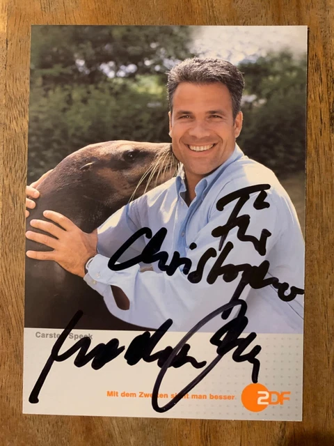 CARSTEN SPECK AUTOGRAMM Entertainer Schauspieler Sänger ZDF signiert ...