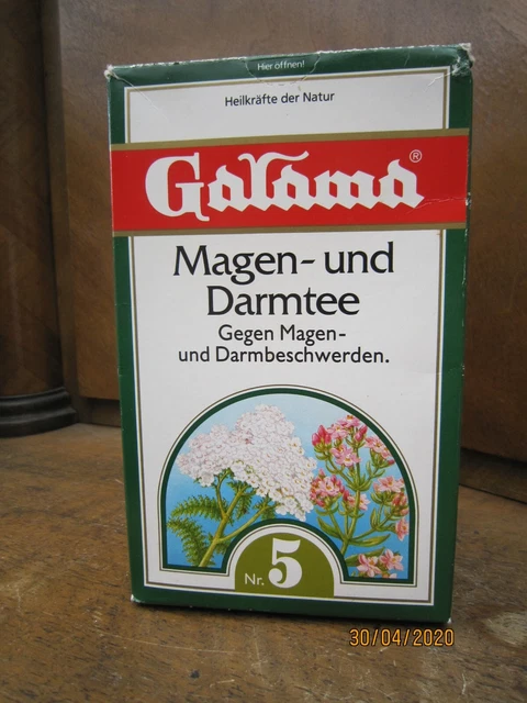 80ER/90ER - ALTE Verpackung/Schachtel: GALAMA Magen-Darm-Tee, Queisser ...