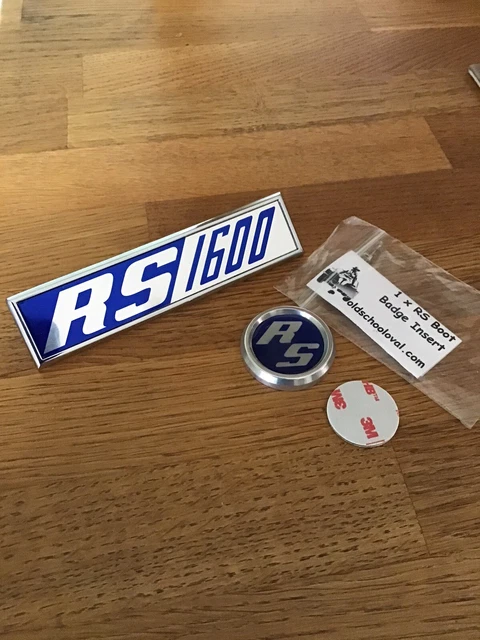 MK1 ESCORT RS 1600 Boot Badge Emblems NEW £45.00 - PicClick UK