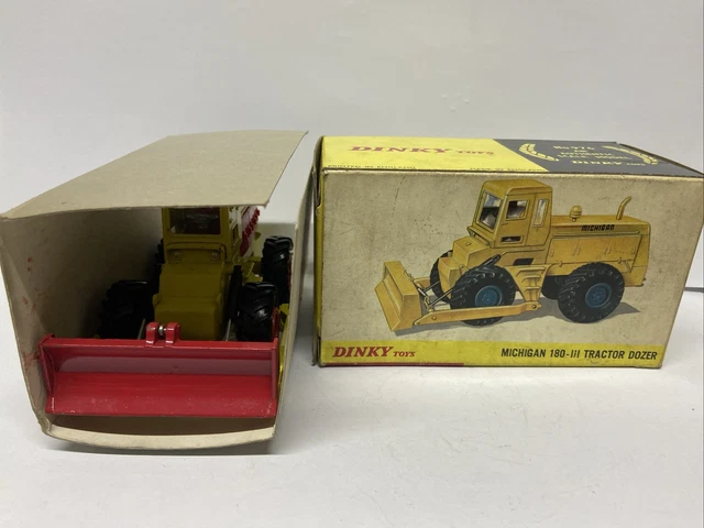 DINKY TOYS TRATTORE Dozer Originale pressofuso n. 976 MICHIGAN 180-11 ...