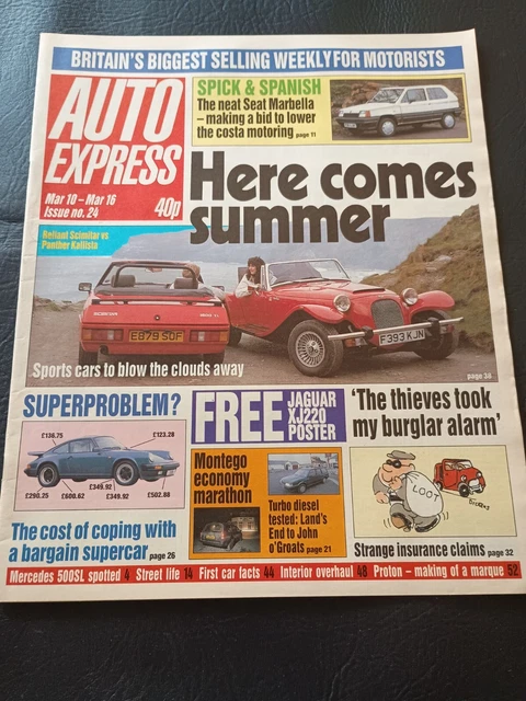 CAR MAGAZINES-EARLY AUTO EXPRESS ISSUES 22-23-24-25 - Lamborghini ...