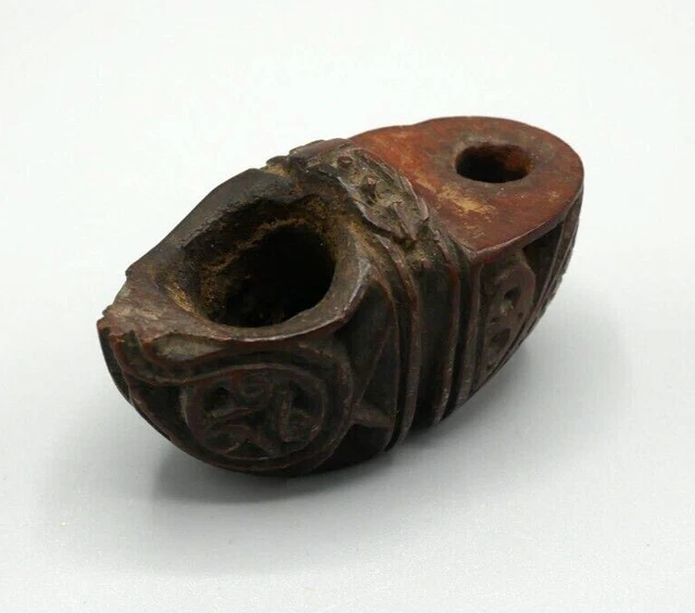 PIPE BRETONNE EN bois sculpté, Sabot, Hermine, Triskell, 1900 EUR 80,00 ...