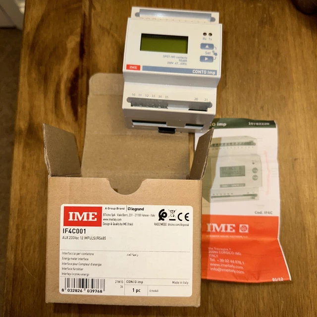 IME LEGRAND ENERGY Meter - IF4C001 Pulse counter/RS485 A230V - Giveaway ...