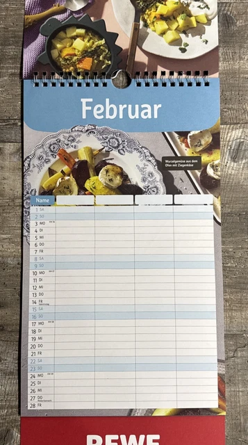 DER REWE FAMILIENKALENDER 2025 Kalender Rezepte Ferienkalender ...