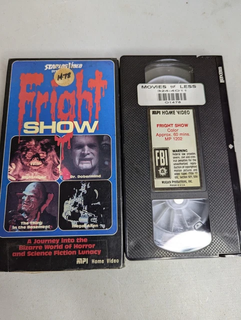 VINTAGE FRIGHT SHOW VHS Tape Rare 1985 Starlog Video Horror £31.73 ...