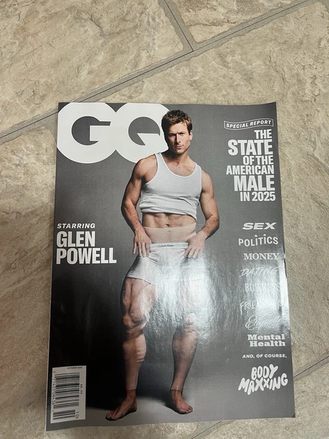 GQ MAGAZINE: OCTOBER 2025 Edition (Glen Powell) $29.99 - PicClick CA