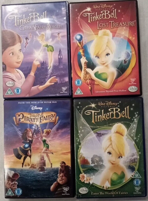 4 DISNEY tinker bell dvd bundle lot £8.00 - PicClick UK